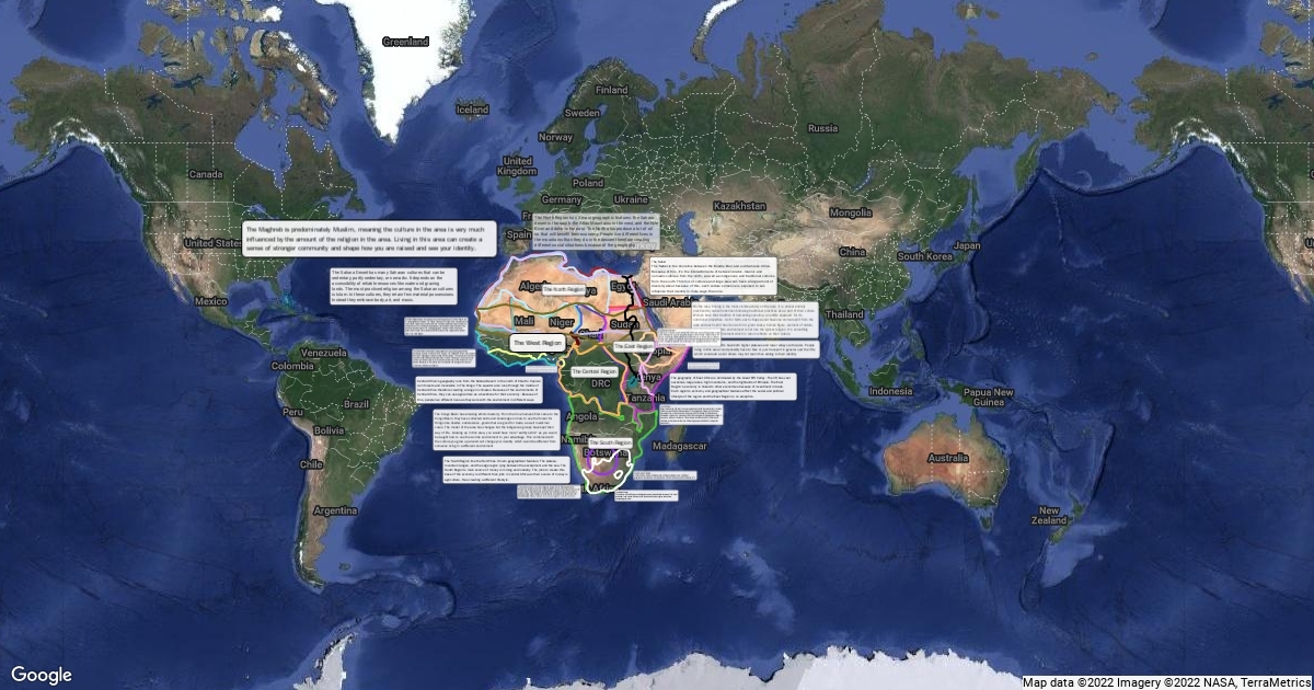 Sophia's Essential Geography of Africa Map : Scribble Maps