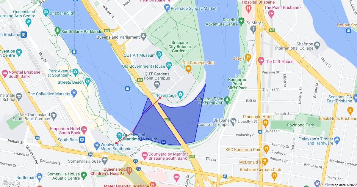 Map of South Brisbane : Scribble Maps