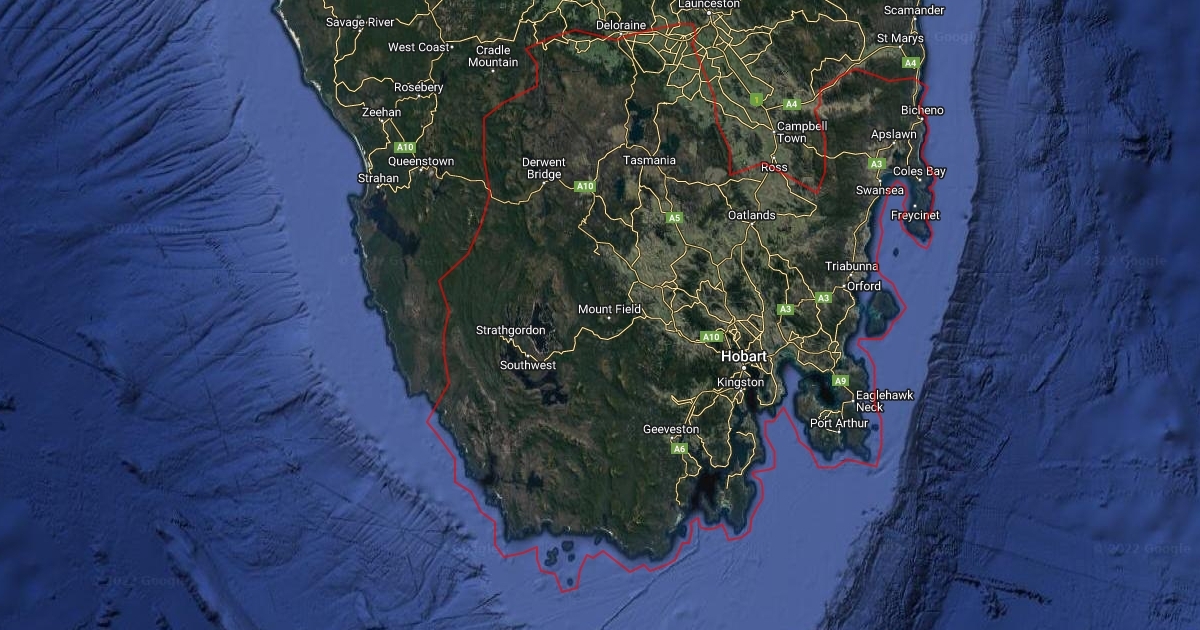 South East Tasmania : Scribble Maps