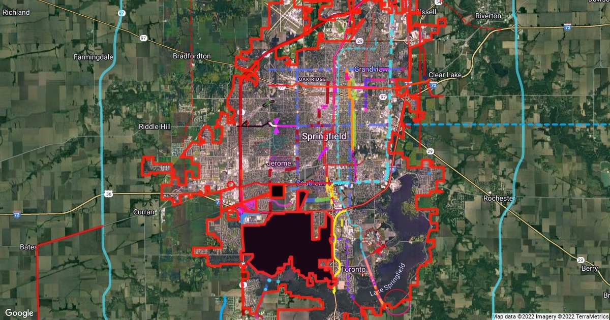 Springfield Boundaries : Scribble Maps