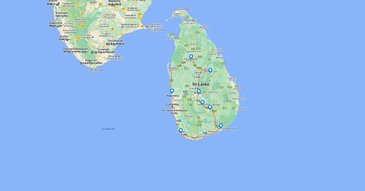 Sri Lanka : Scribble Maps