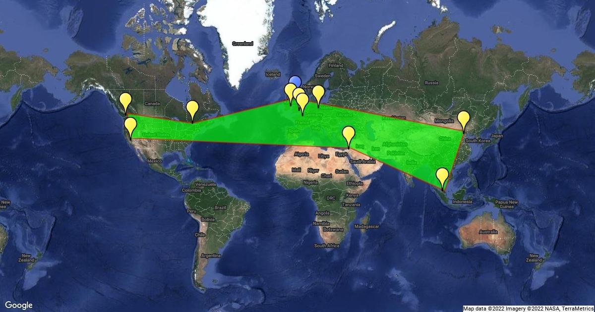 St Andrews Sphere of influence : Scribble Maps