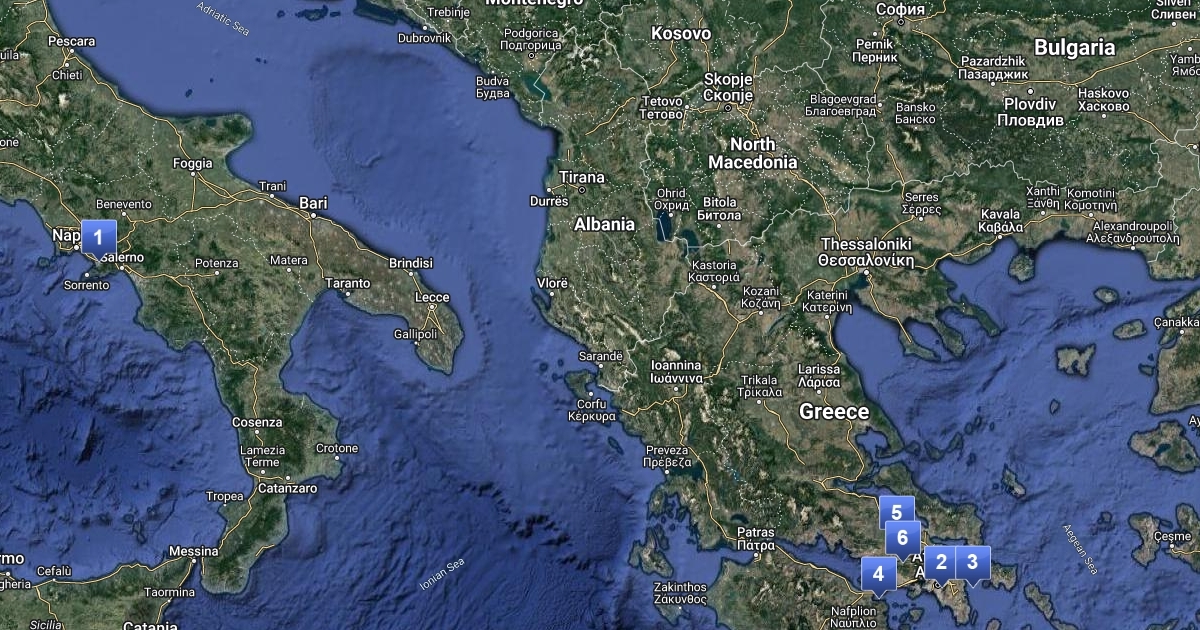 map of greece : Scribble Maps