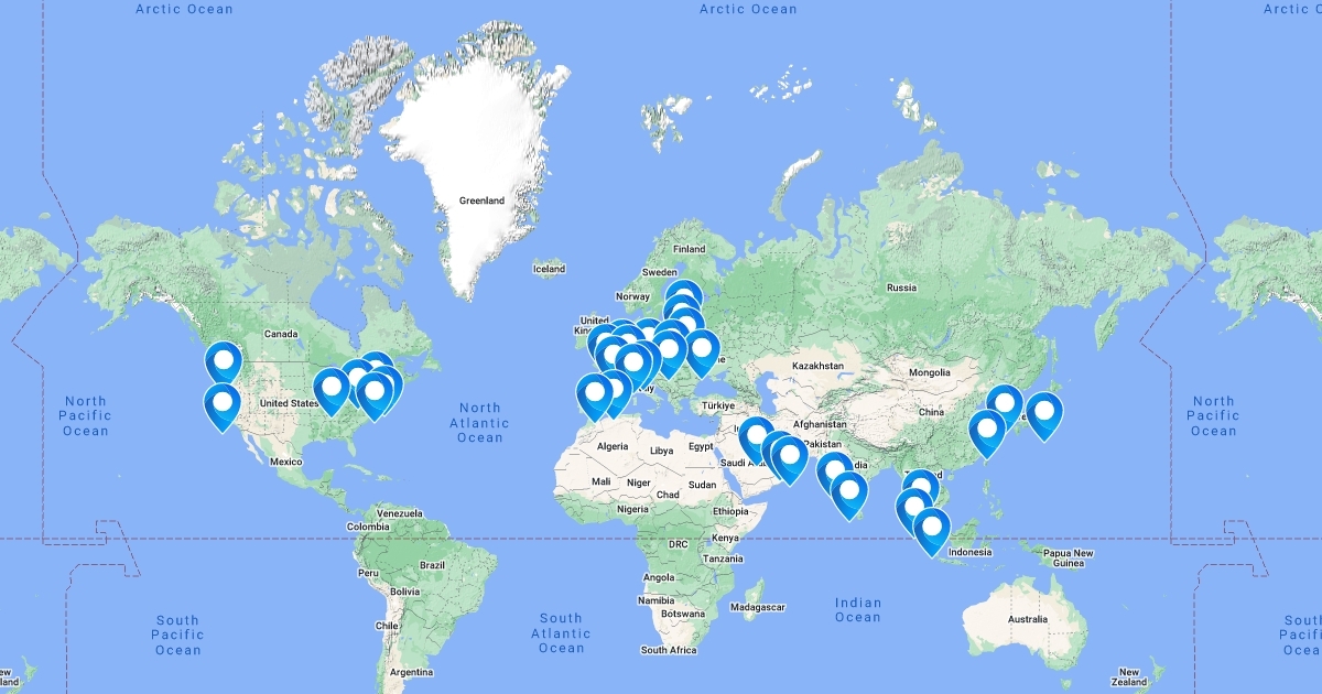 SwissJet Route Map : Scribble Maps