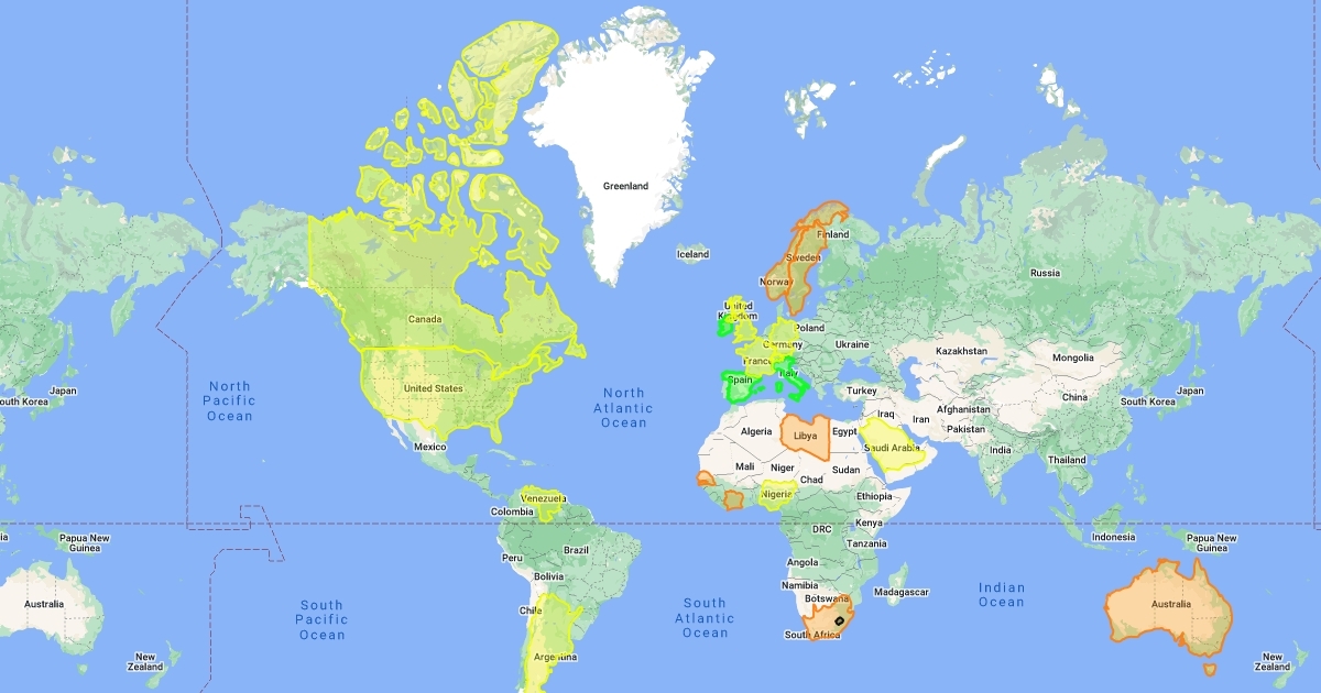 carta migrazioni : Scribble Maps
