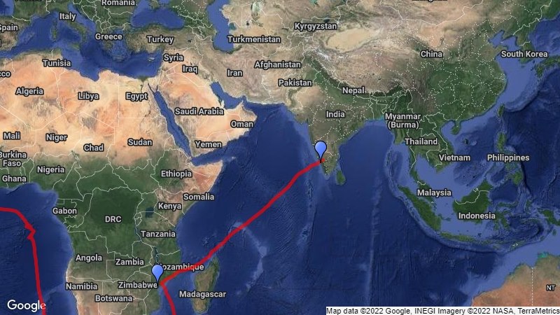 Thomas Bartolomeu Dias Route : Scribble Maps