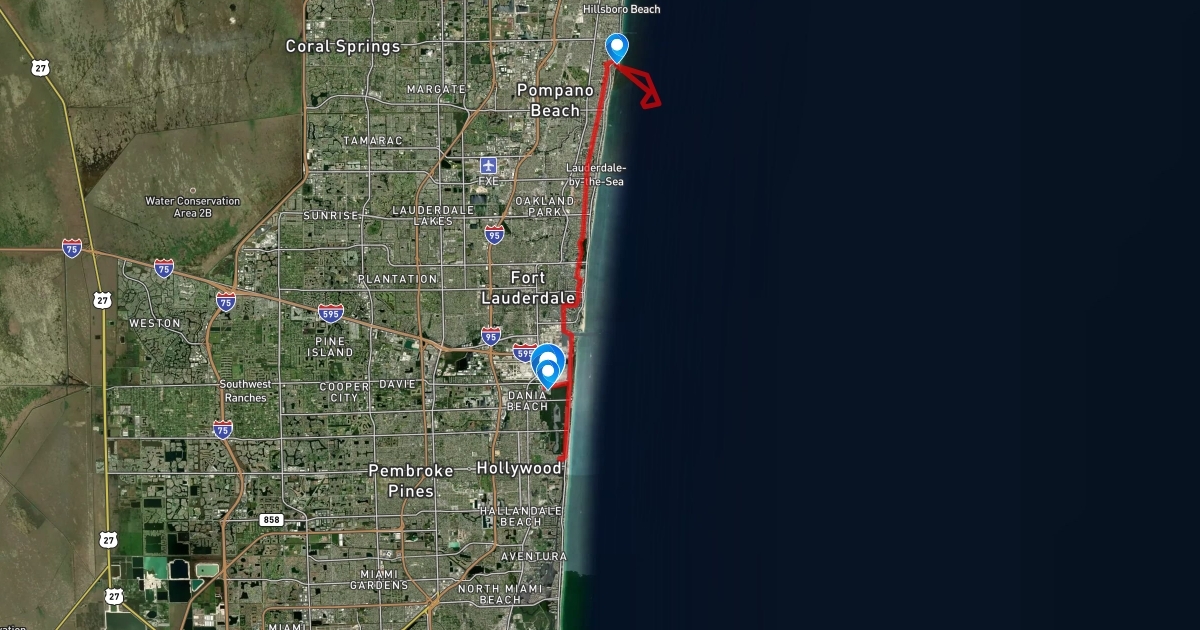 Boat route : Scribble Maps