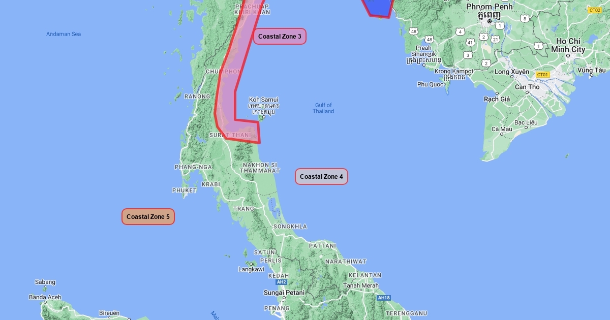 Thai Coastal Zones3 : Scribble Maps