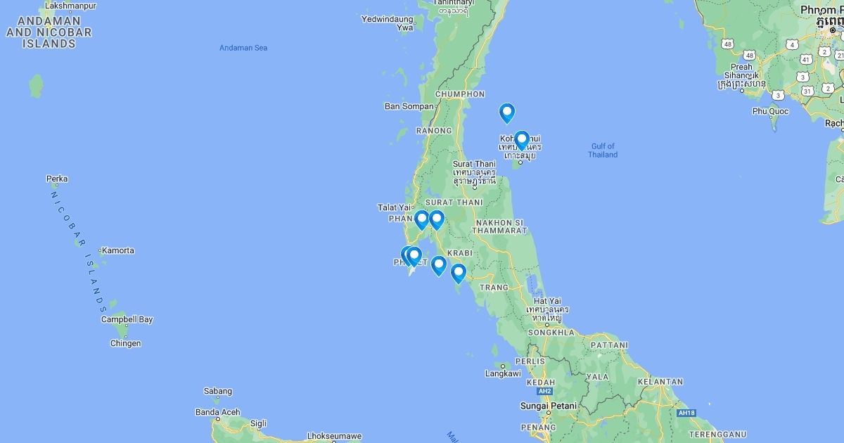 Thailand Plan : Scribble Maps
