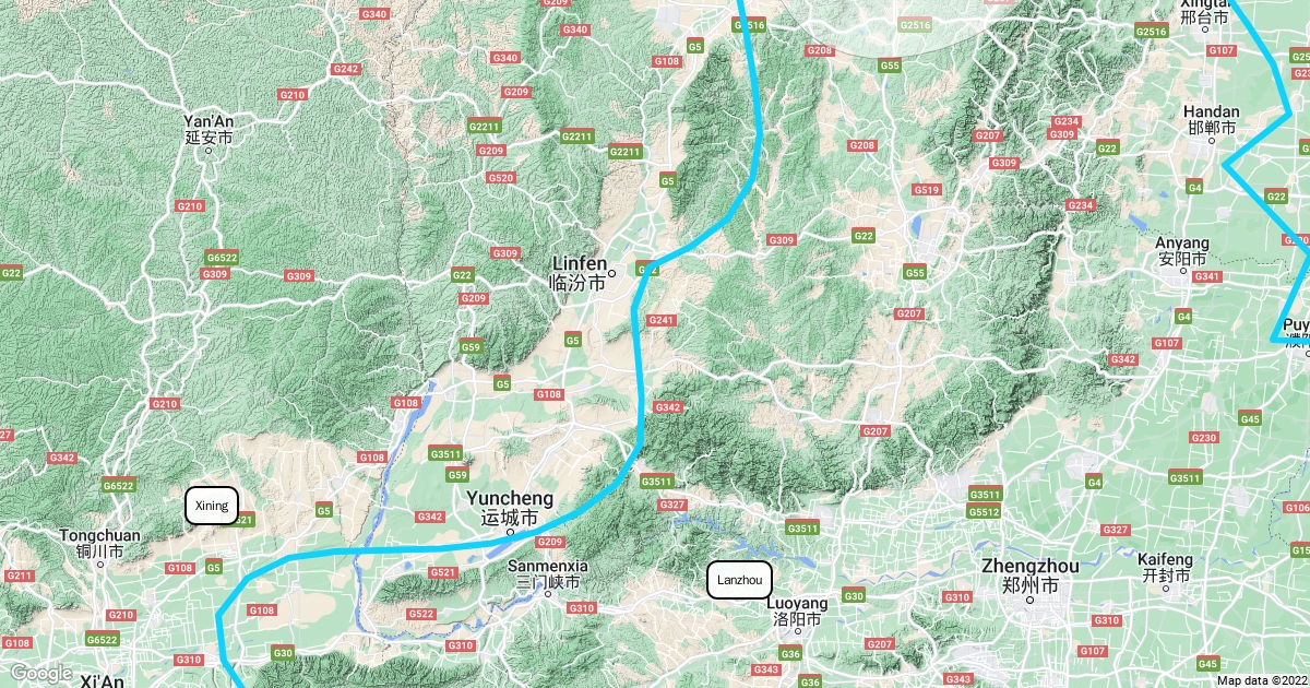 Yellow River Valley, China : Scribble Maps