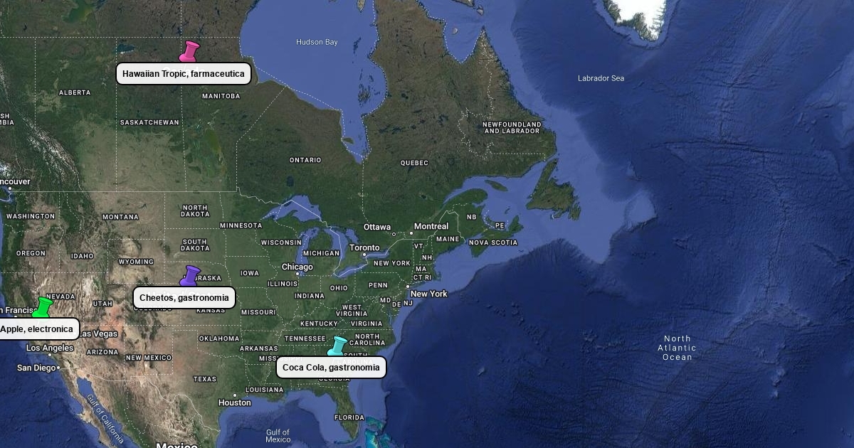 Mapa productos : Scribble Maps