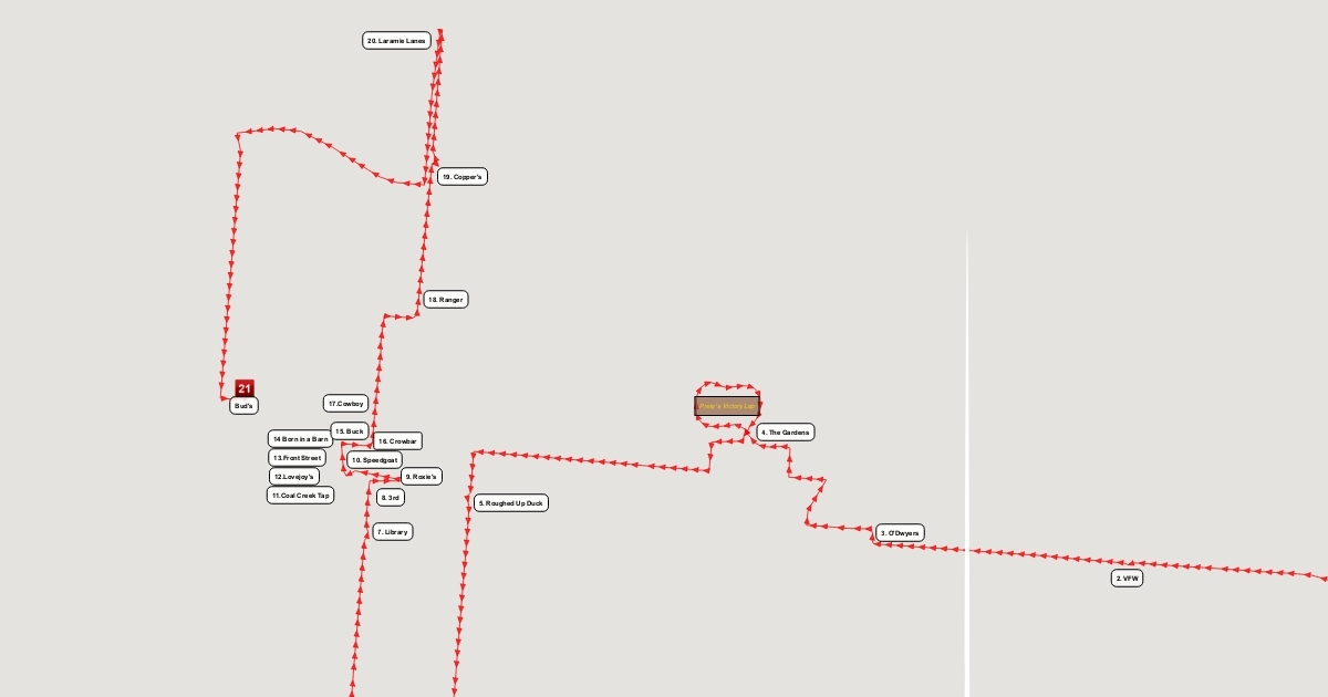 Tour de Laramie 2019 : Scribble Maps