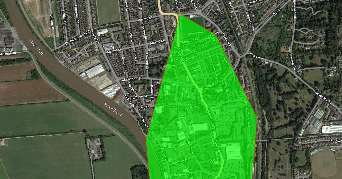 Town Centre, Gainsborough : Scribble Maps