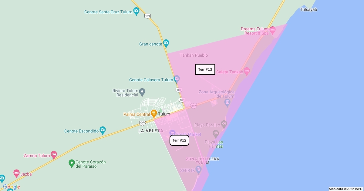 Tulum territory : Scribble Maps