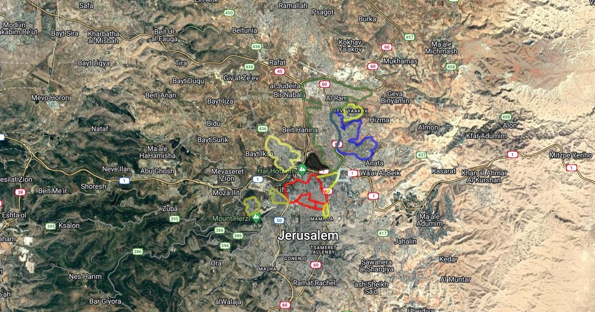 Jerusalem : Scribble Maps
