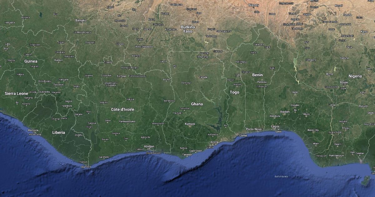 Ghana Regions : Scribble Maps