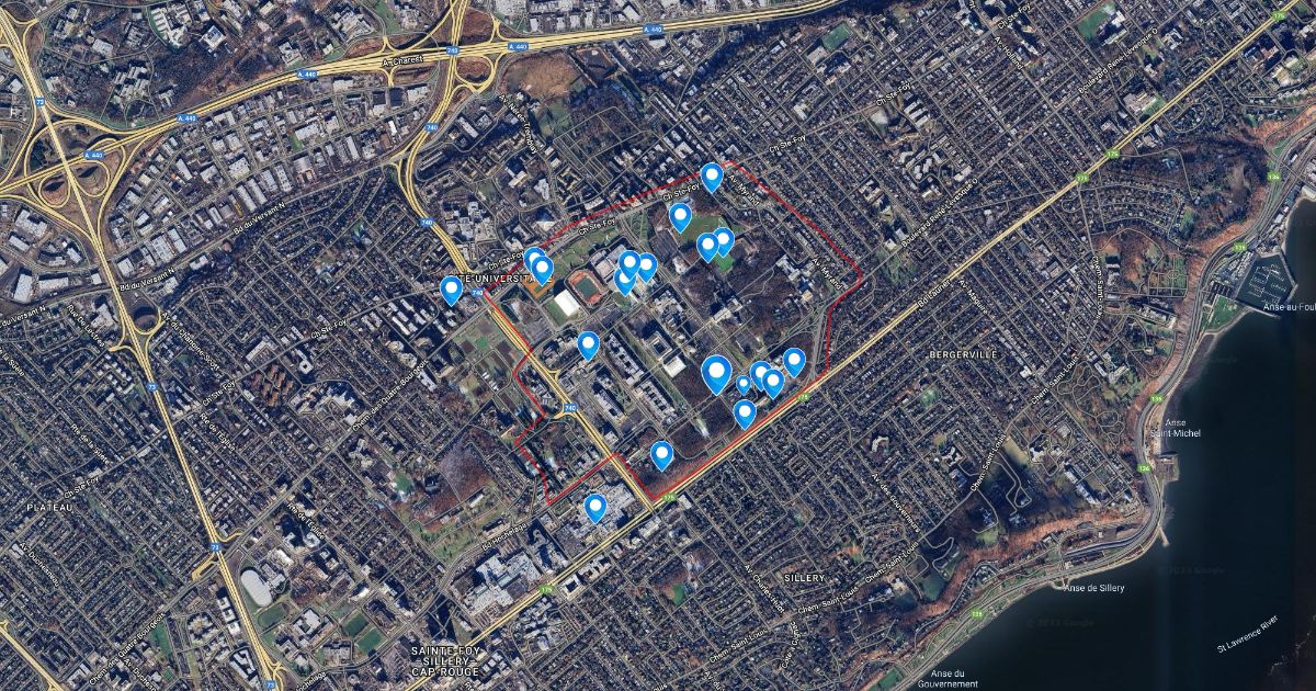 Campus ULaval : Scribble Maps