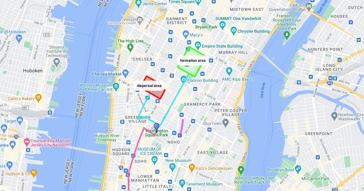 NYC pride 2022 : Scribble Maps