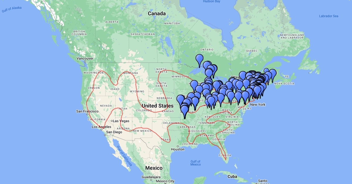 Ultimate US Road Trip : Scribble Maps