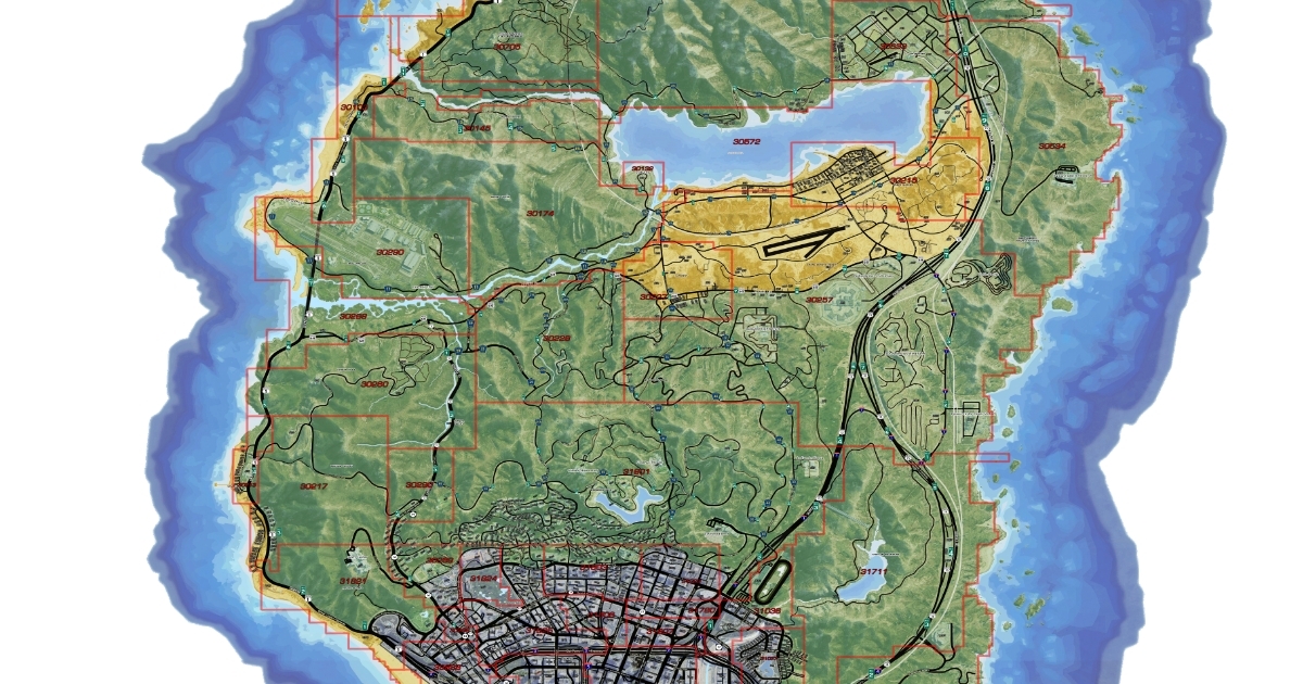 GTA V Postal And Zip Code Map Scribble Maps