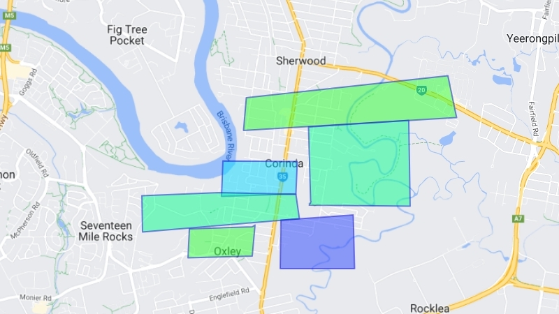 Corinda : Scribble Maps