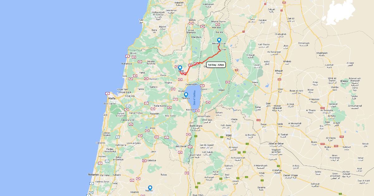 Israel Bike Ride : Scribble Maps