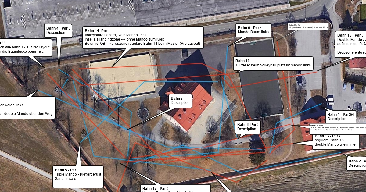 Disc Golf Layout : Scribble Maps