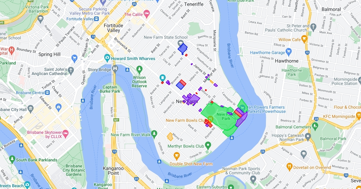 Map of New Farm : Scribble Maps