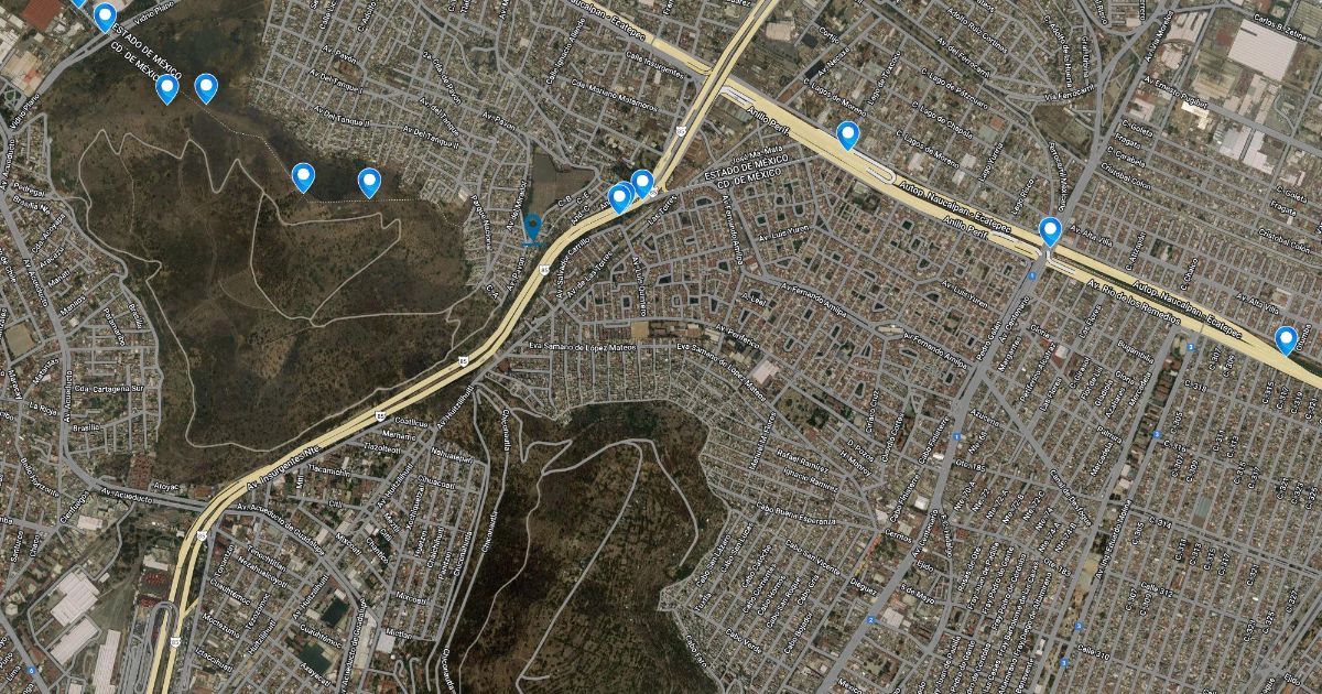 Mapa con las mojoneras de la CDMX : Scribble Maps