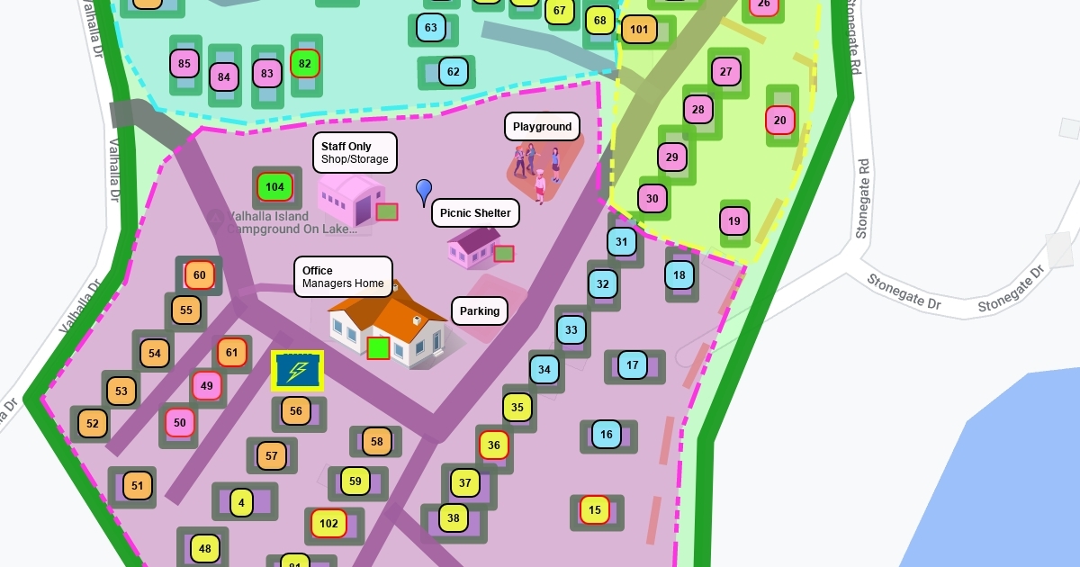 Valhalla Campground Electrical Map : Scribble Maps