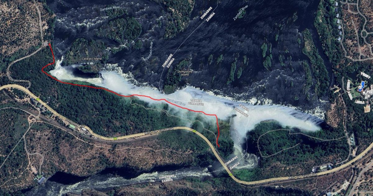 Victoria Falls : Scribble Maps