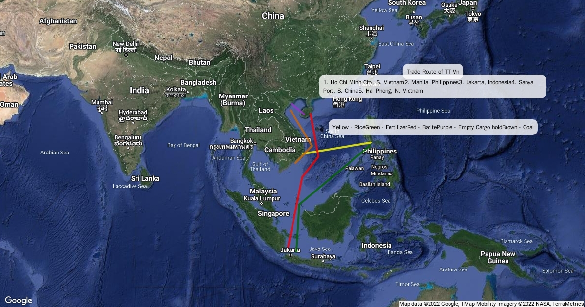 Vietnam Trade Route : Scribble Maps