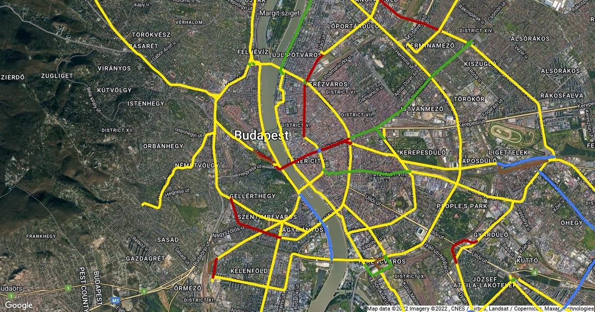 Villamos : Scribble Maps