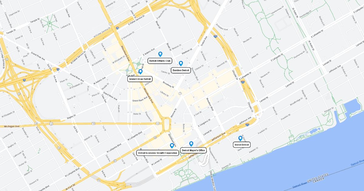 Detroit Visitor's Guide : Scribble Maps