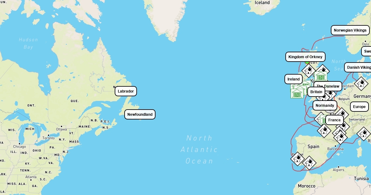 Viking Raids, Settlements, and Exploration : Scribble Maps