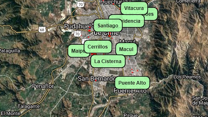 Mapa BTE Chile : Scribble Maps