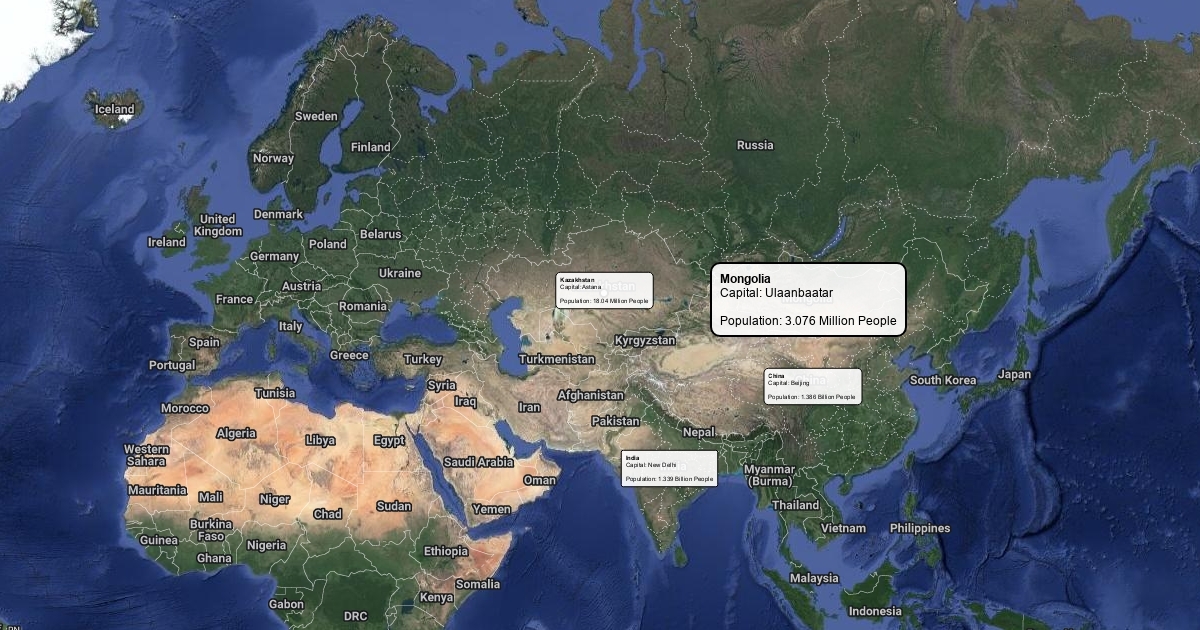 Map of Asia : Scribble Maps