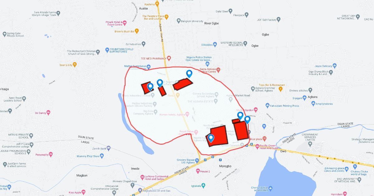 MAP of Agbara : Scribble Maps