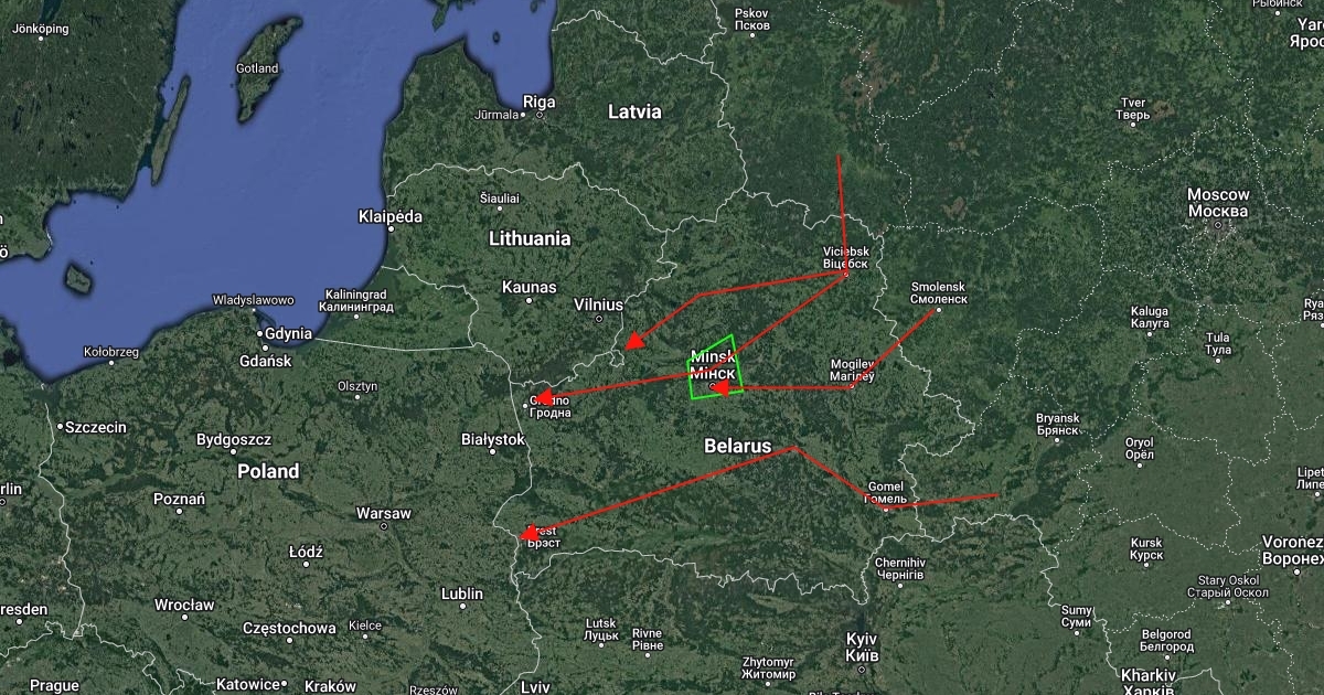 Invasion of Belarus : Scribble Maps
