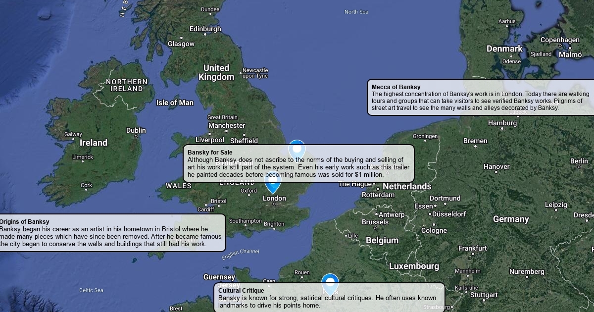 Banksy Map : Scribble Maps