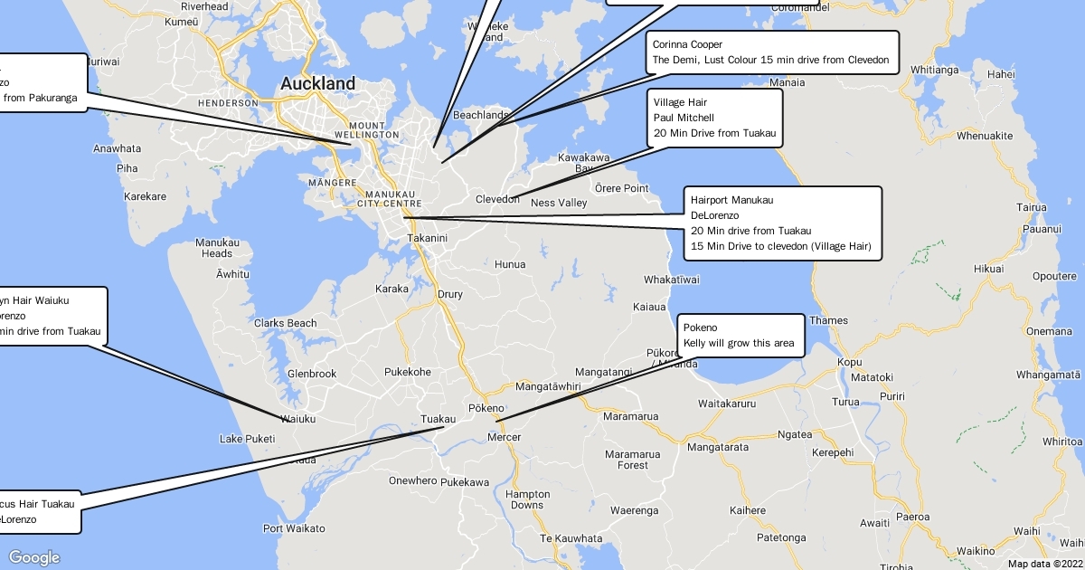 Auckland South & east : Scribble Maps