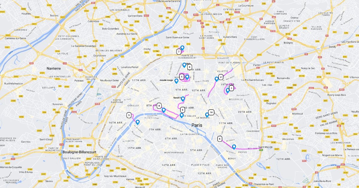 Places & activities : Scribble Maps