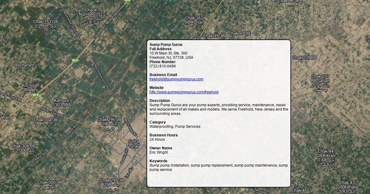 Sump Pump Gurus : Scribble Maps
