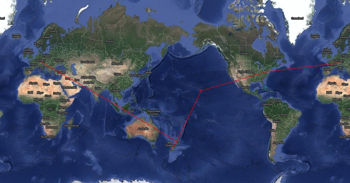Route Reise : Scribble Maps