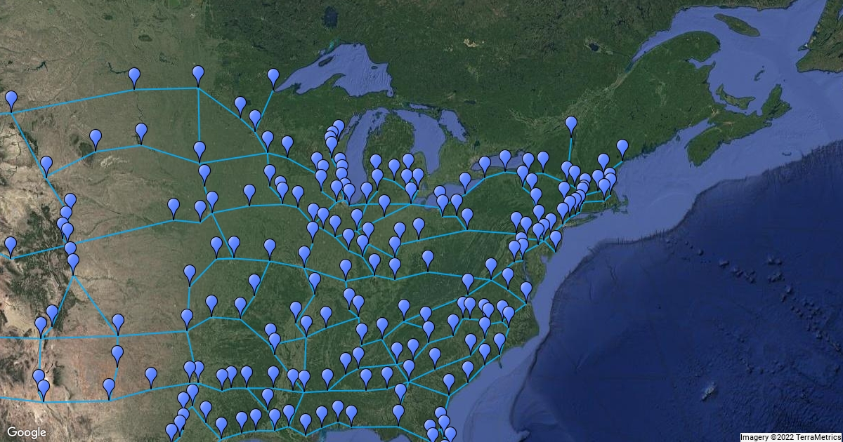 US Hyperloop System (Redux) : Scribble Maps