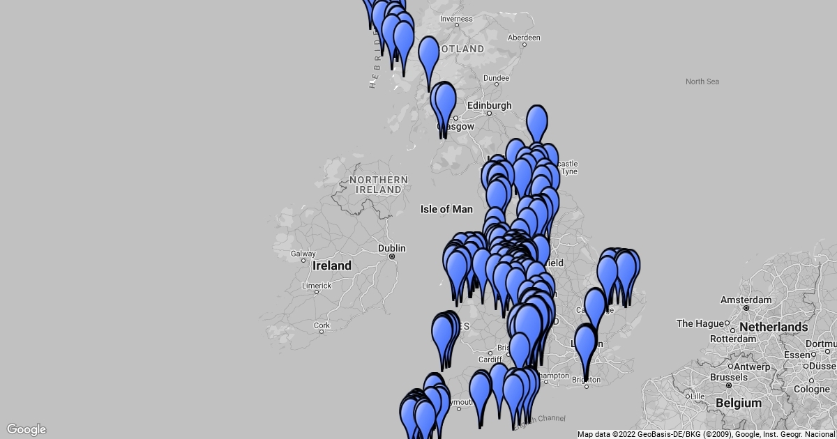 Paws across Britain : Scribble Maps