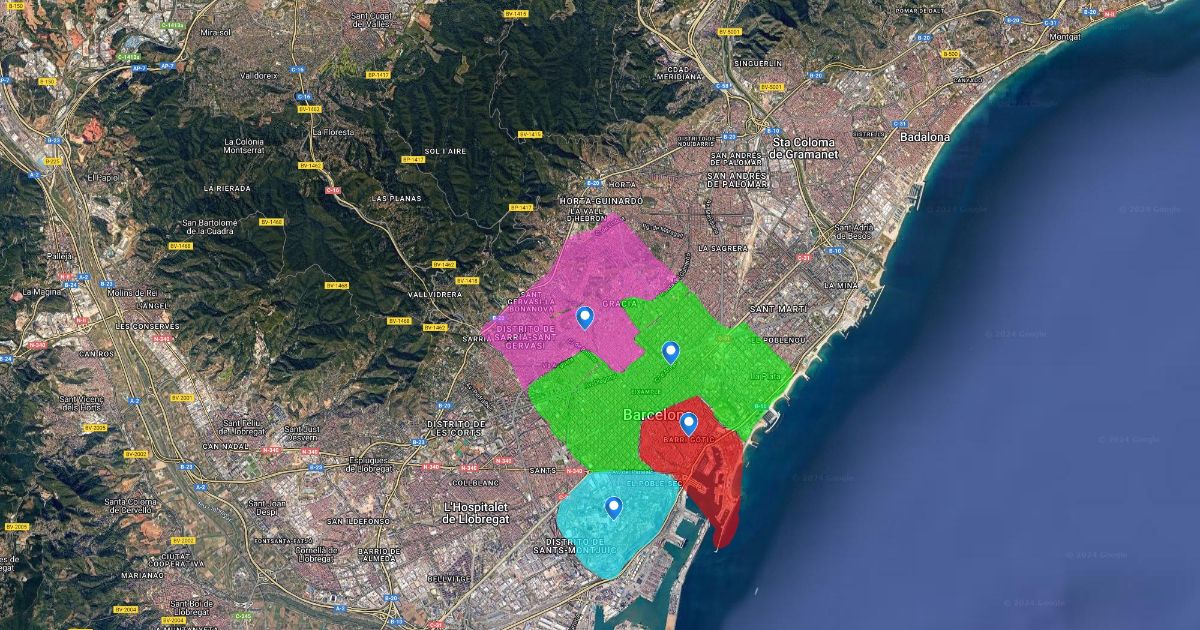 Mapa de Barcelona : Scribble Maps