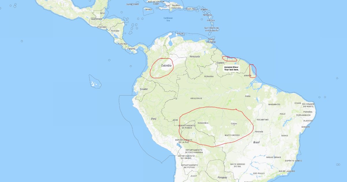 Amazon Rainforest : Scribble Maps