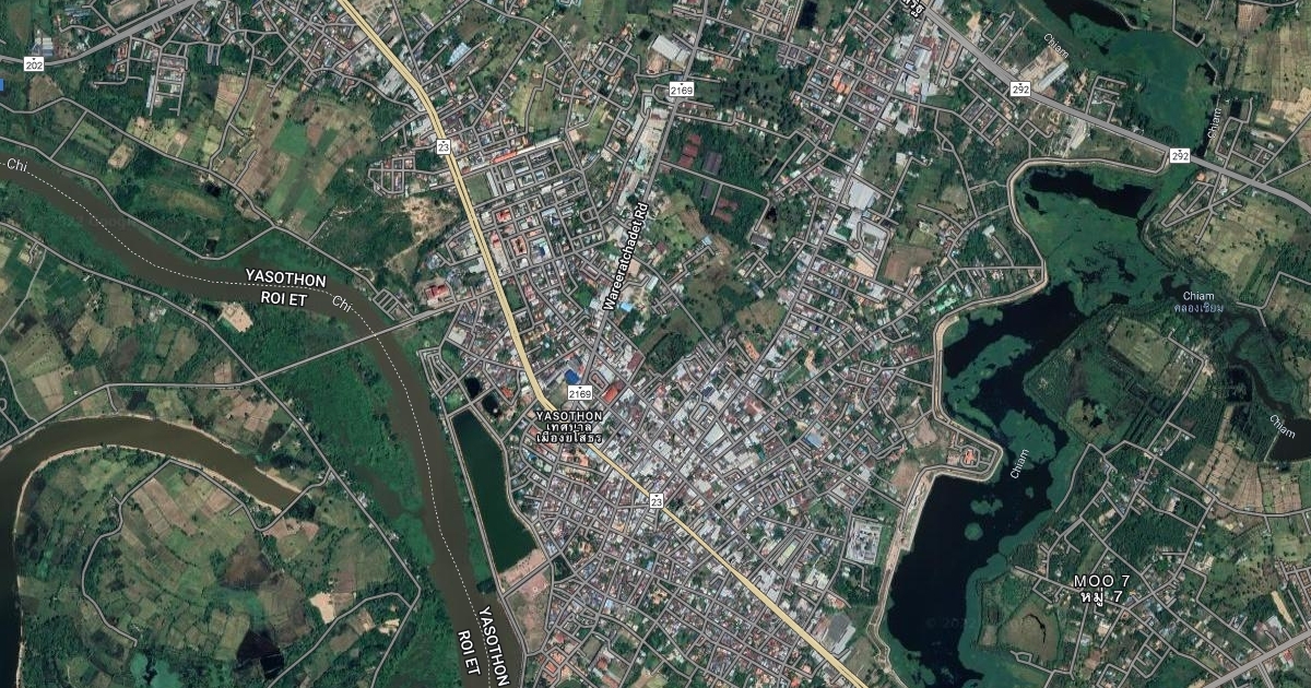 Tourist Map of Yasothon : Scribble Maps