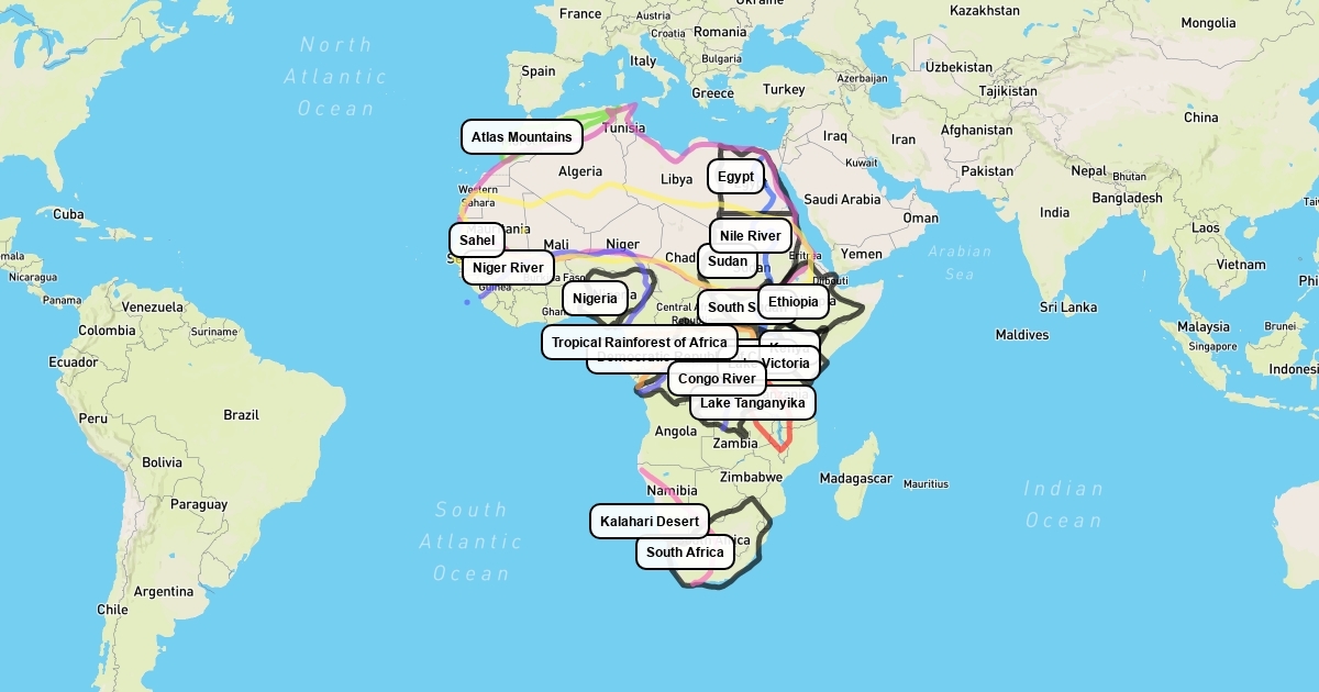 Map of Africa : Scribble Maps